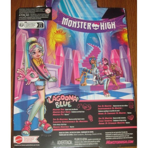 monster high | Toys | 222 Monster High Lagoona Blue G3 Reboot Doll W ...